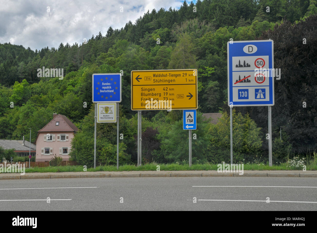 Rural Switzerland on the border with Germany Stock Photo - Alamy