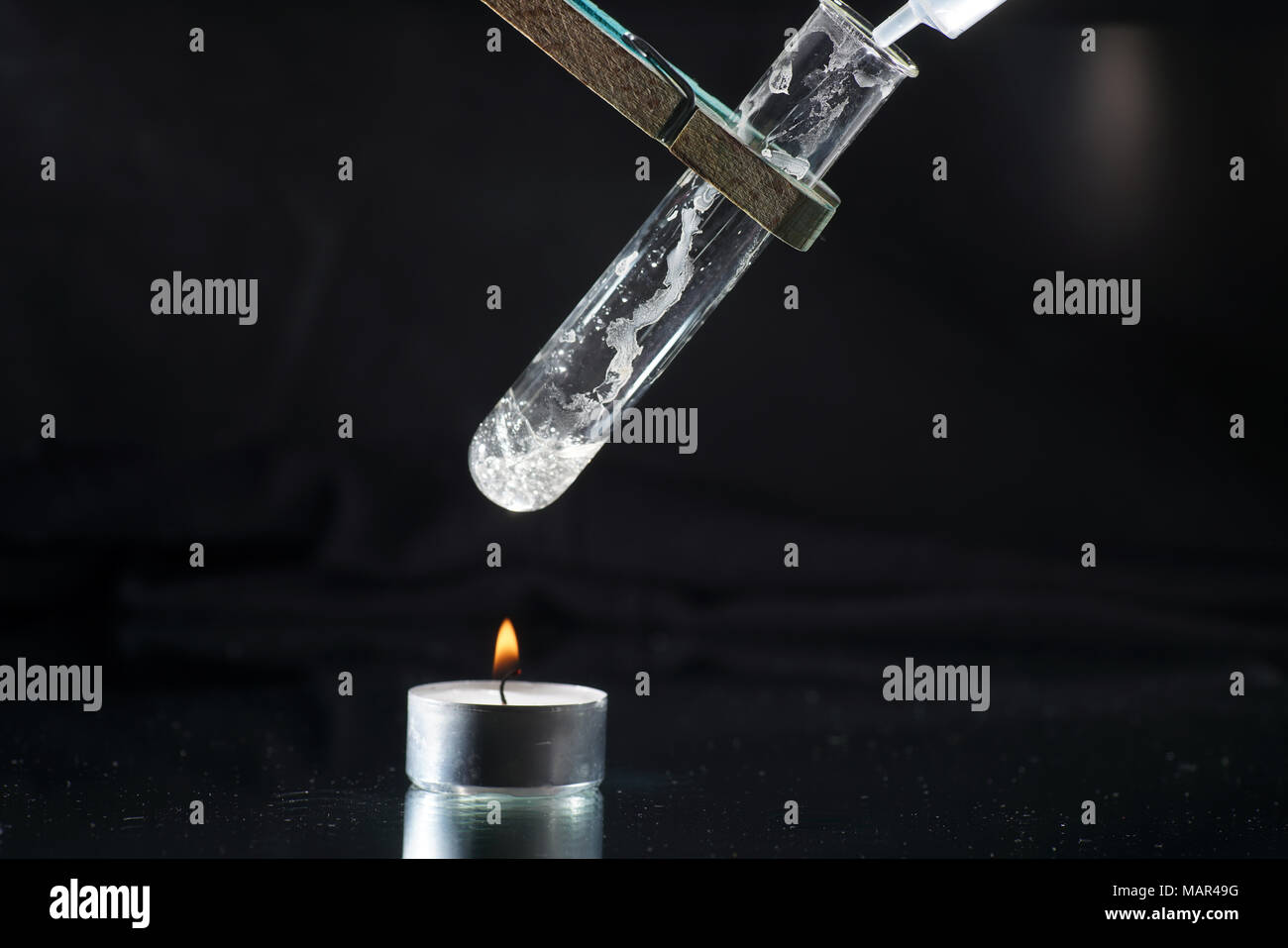 Chemical experiments in the laboratory and photo studio Stock Photo - Alamy
