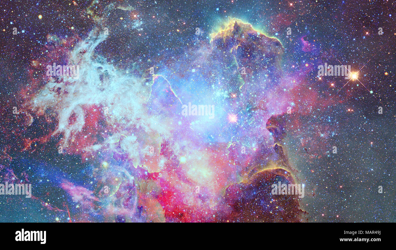 Beautiful nebula and Galaxy. Elements of this Image Furnished by NASA ...
