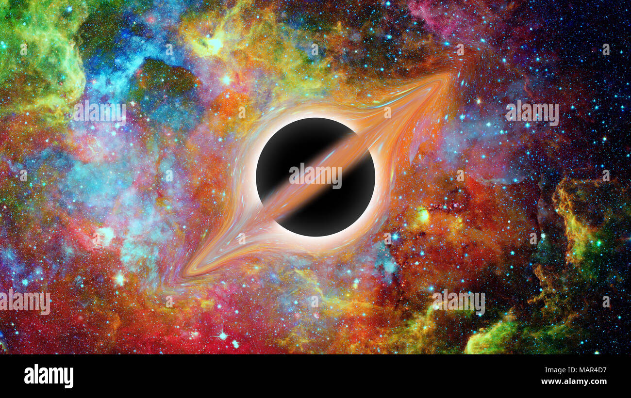 Black hole in outer space. Abstract science art. Elements of this image ...