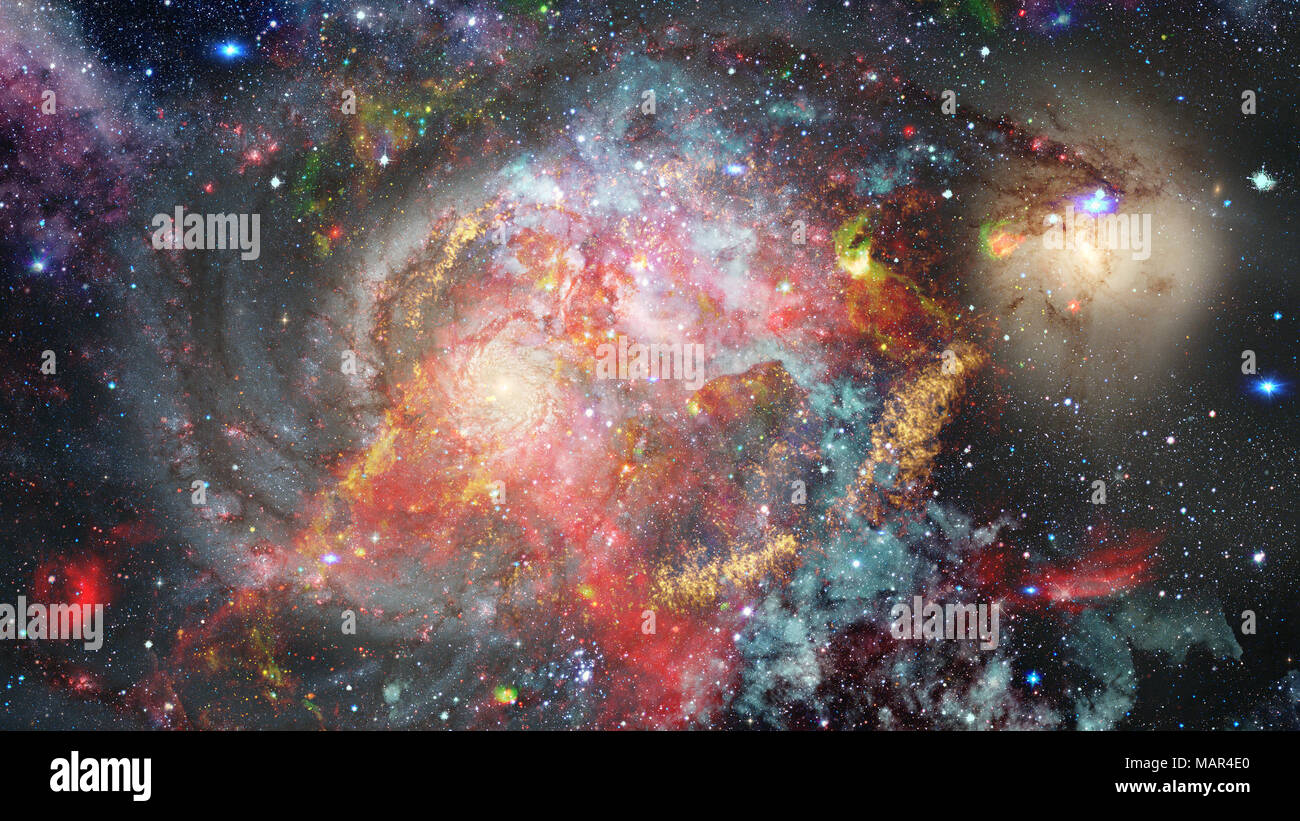 Cosmic art, science fiction wallpaper. Beauty of deep space. Elements ...
