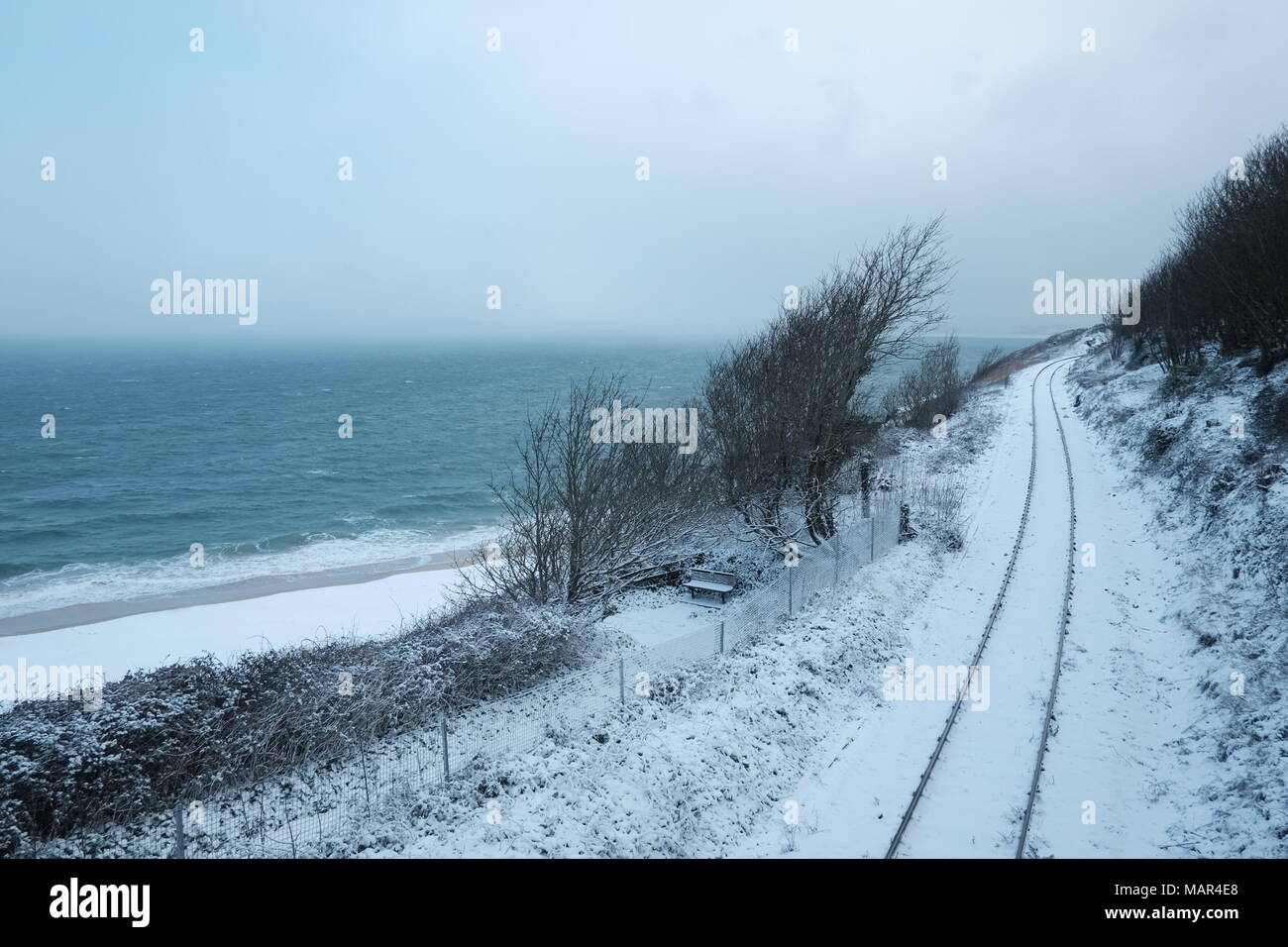 Snowy cornwall hi-res stock photography and images - Alamy
