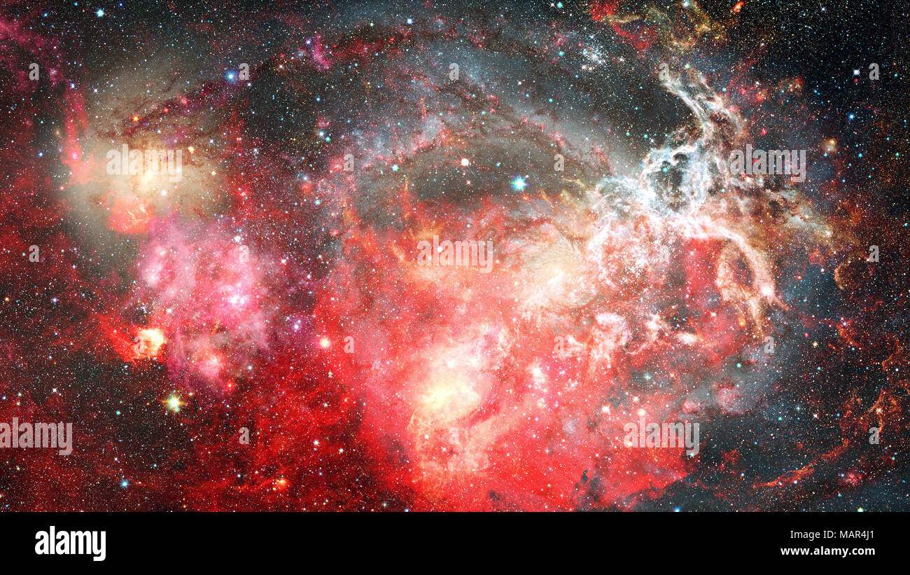 Beautiful nebula and Galaxy. Elements of this Image Furnished by NASA ...
