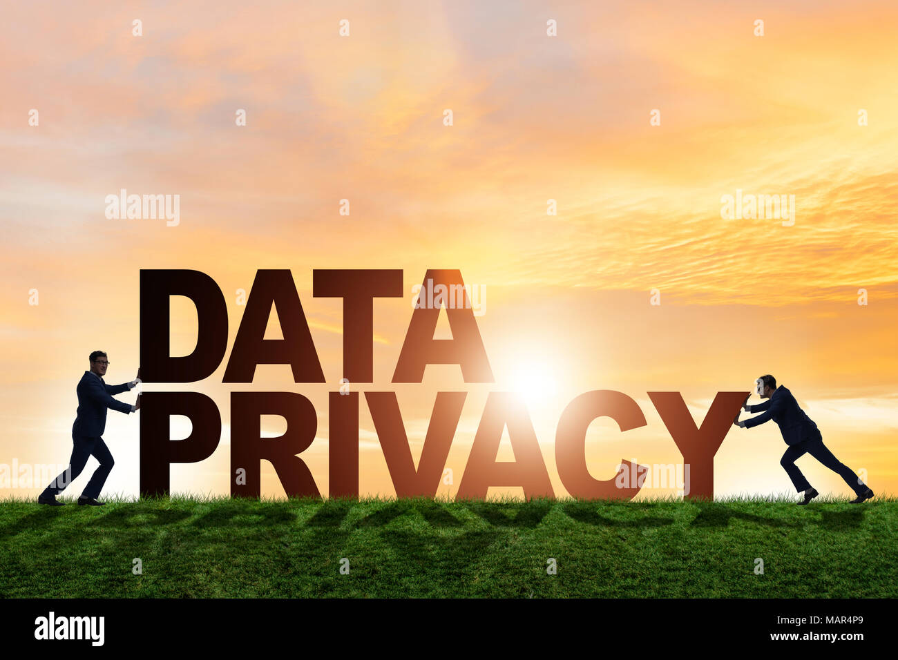 Data privacy concept in modern IT technology Stock Photo - Alamy