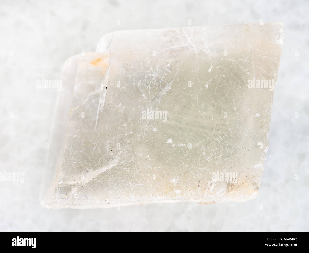 macro shooting of natural mineral rock specimen - rough crystal of ...