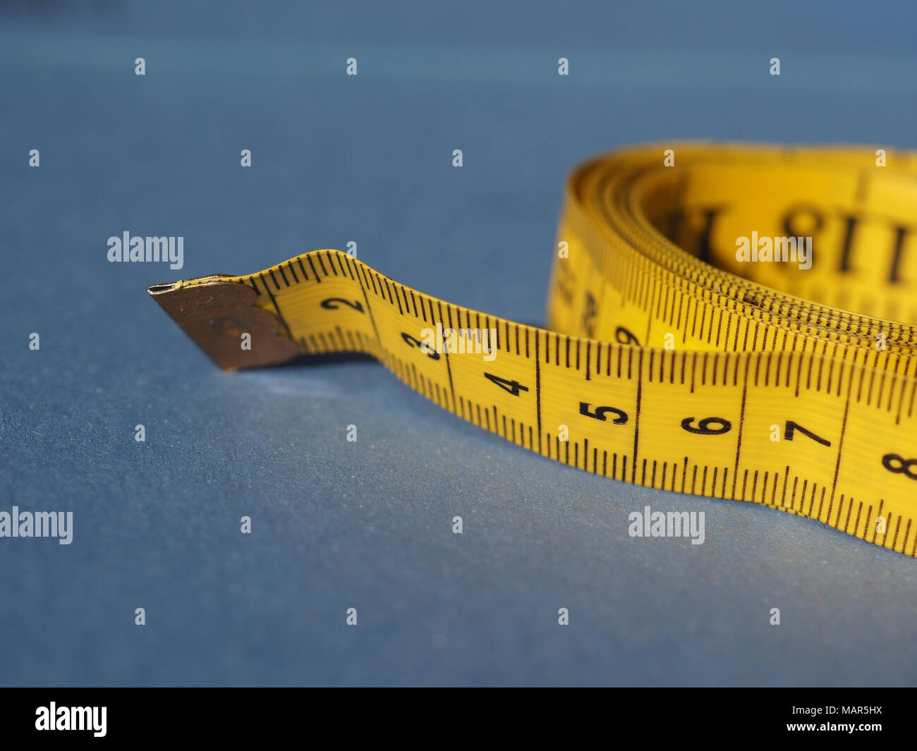 tailor meter ruler band in metric units Stock Photo - Alamy