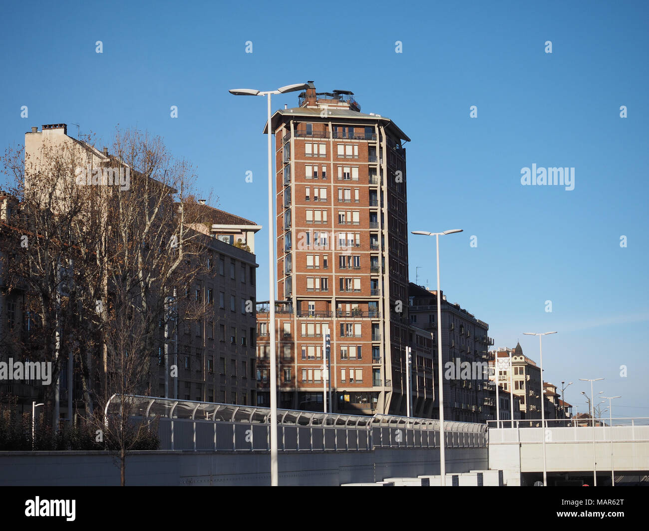 TURIN, ITALY - CIRCA JANUARY 2018: BBPR tower designed by BBPR ...
