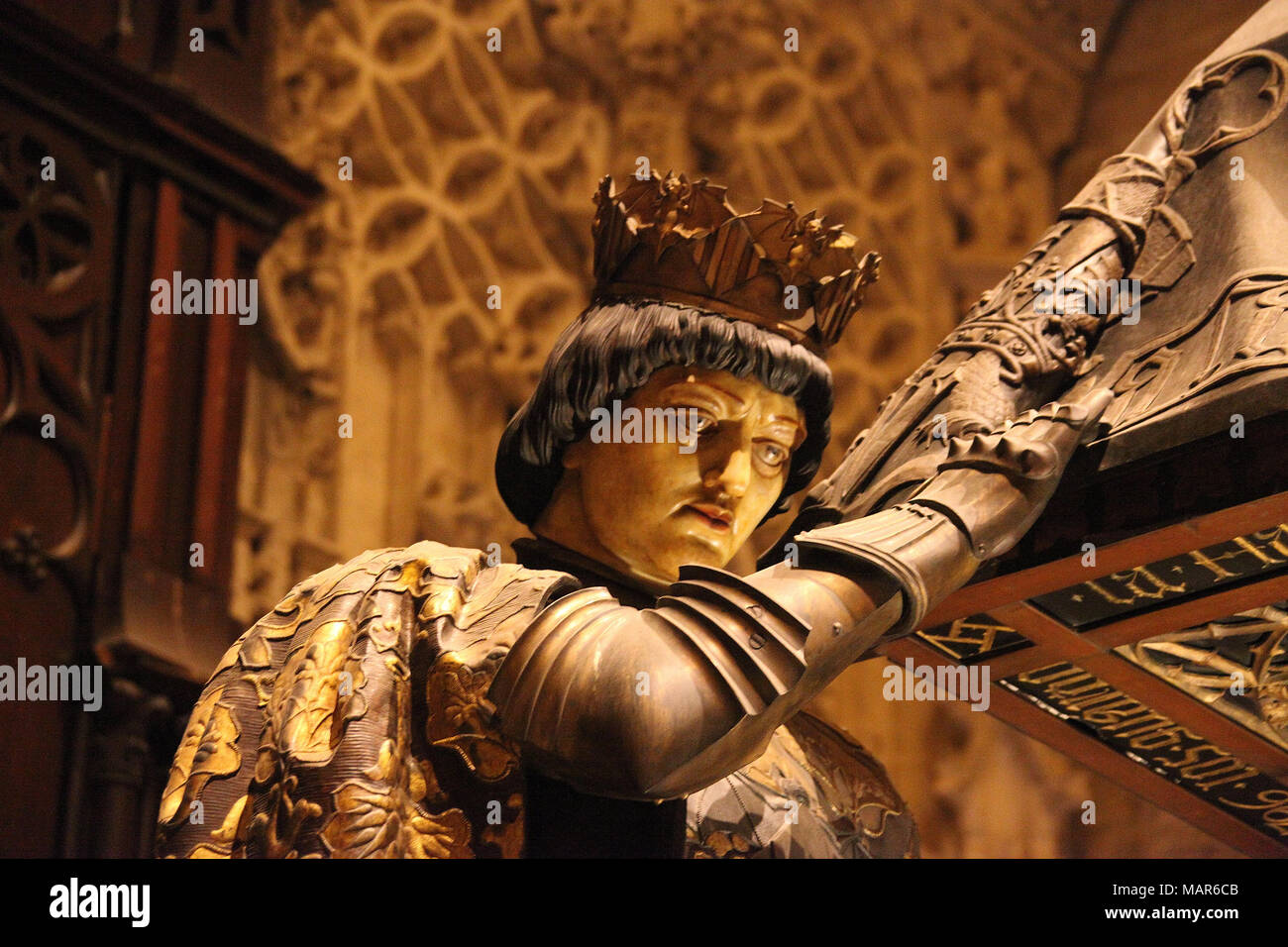Tomb of Christopher Columbus in Seville Cathedral Stock Photo - Alamy