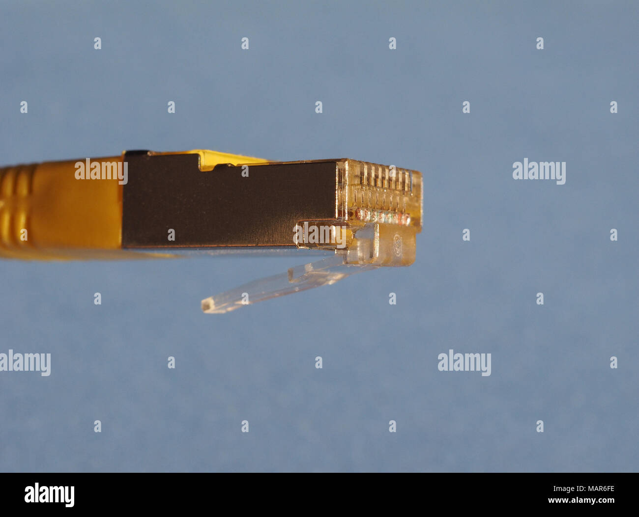 RJ45 plug for LAN local area network ethernet connection Stock Photo ...