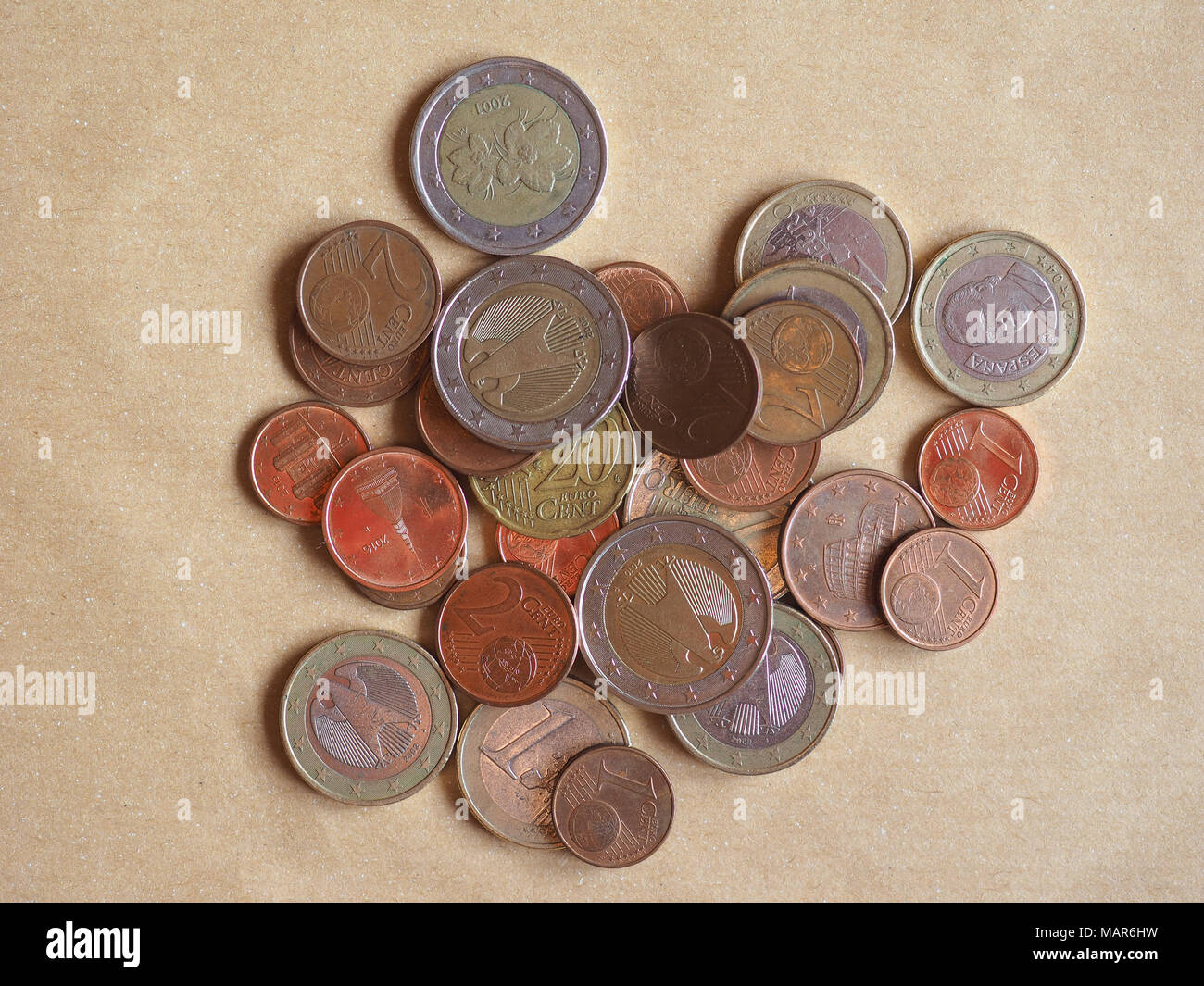 Euro coins money (EUR), currency of European Union Stock Photo - Alamy
