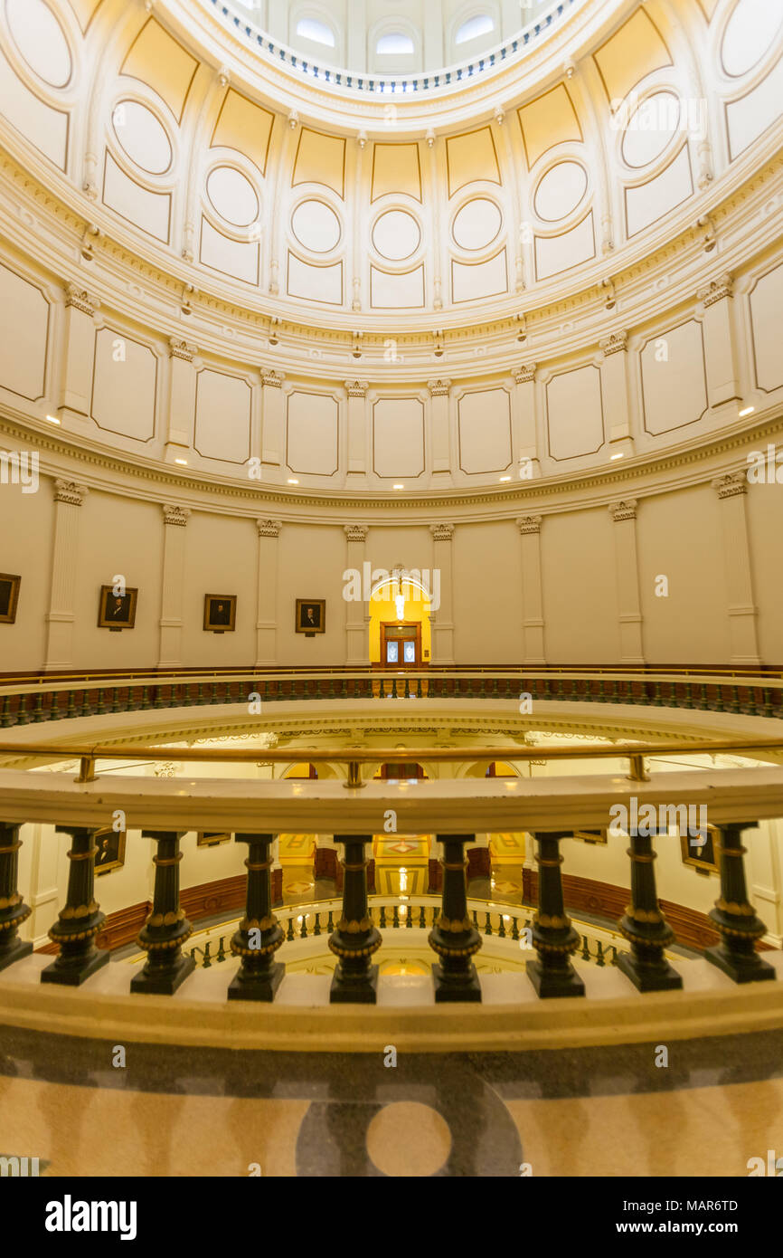 AUSTIN, TEXAS - MARCH 28, 2018 - View of the interior of the Texas ...