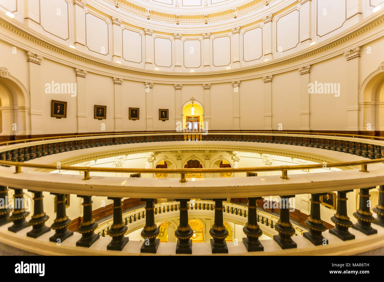 AUSTIN, TEXAS - MARCH 28, 2018 - View of the interior of the Texas ...