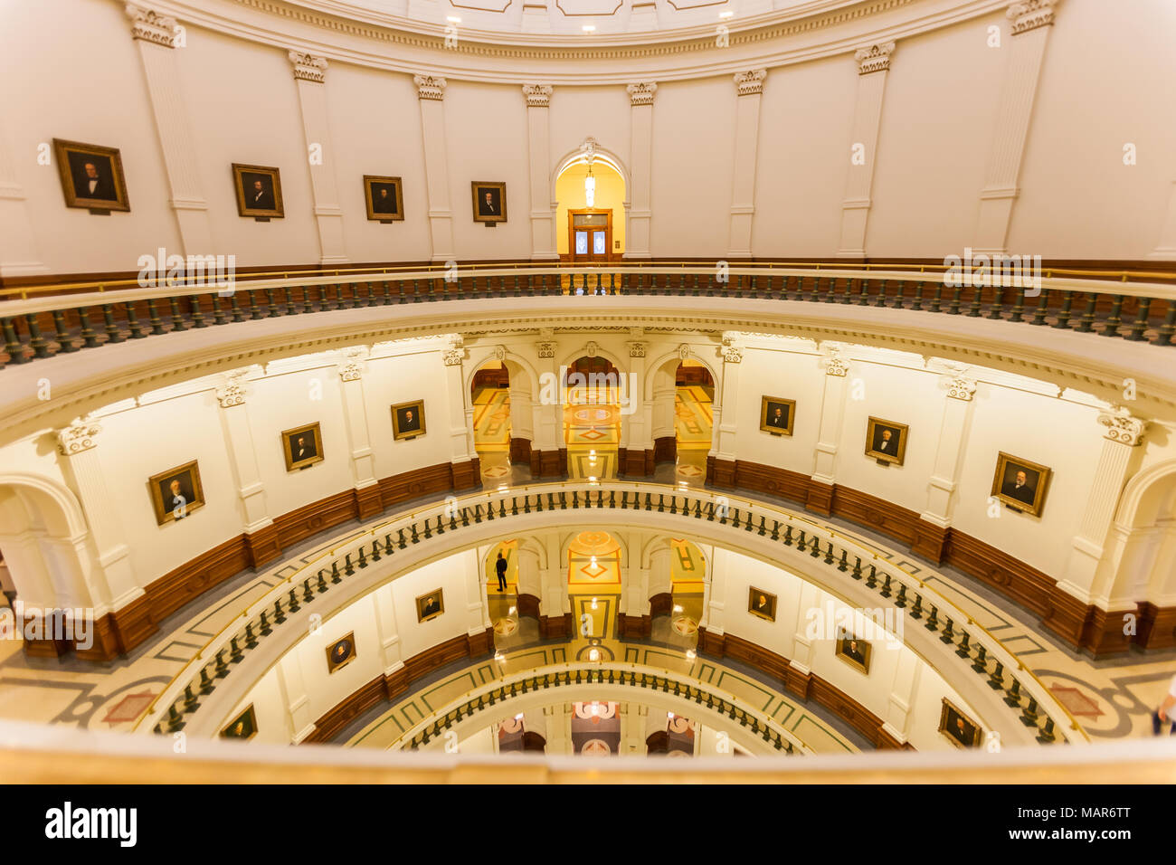 AUSTIN, TEXAS - MARCH 28, 2018 - View of the interior of the Texas ...
