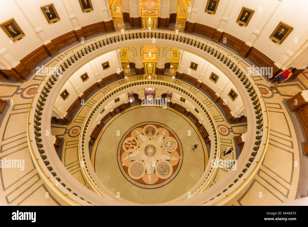 AUSTIN, TEXAS - MARCH 28, 2018 - View of the interior of the Texas ...
