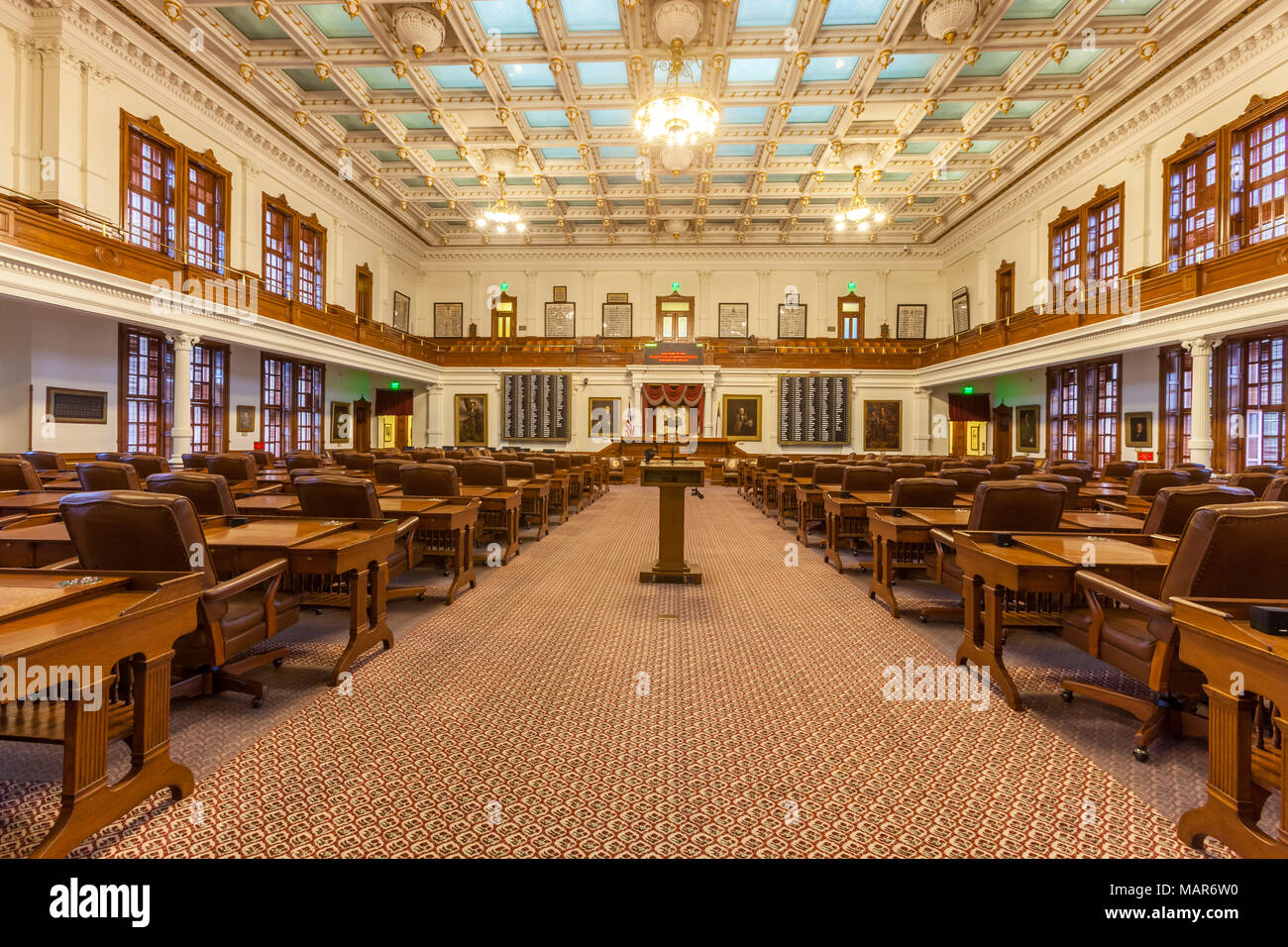 Texas state capitol building interior hi-res stock photography and ...