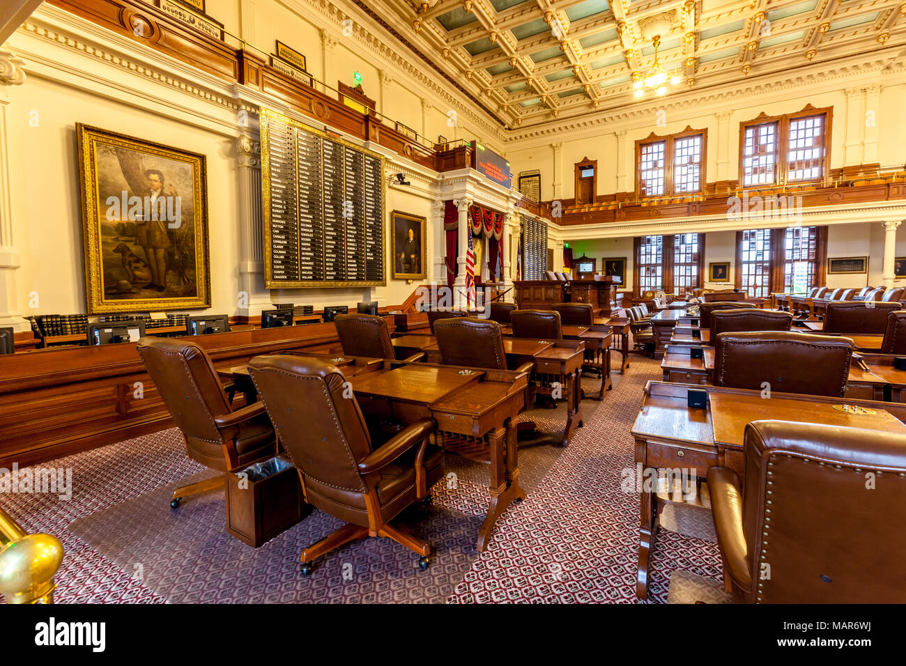 Texas house of representatives chamber hi-res stock photography and ...