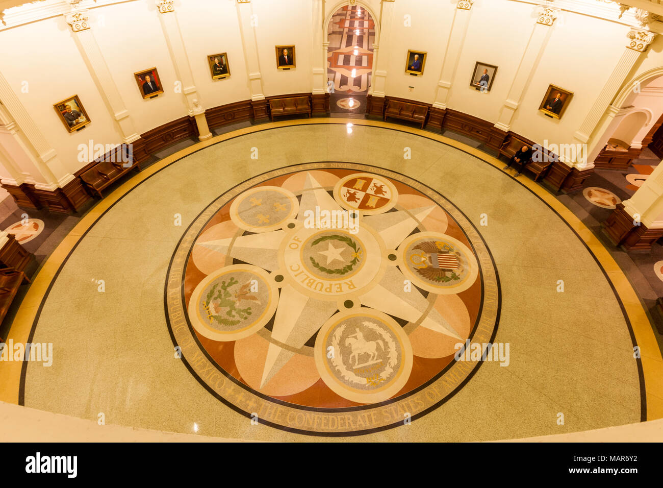 AUSTIN, TEXAS - MARCH 28, 2018 - View of the interior of the Texas ...