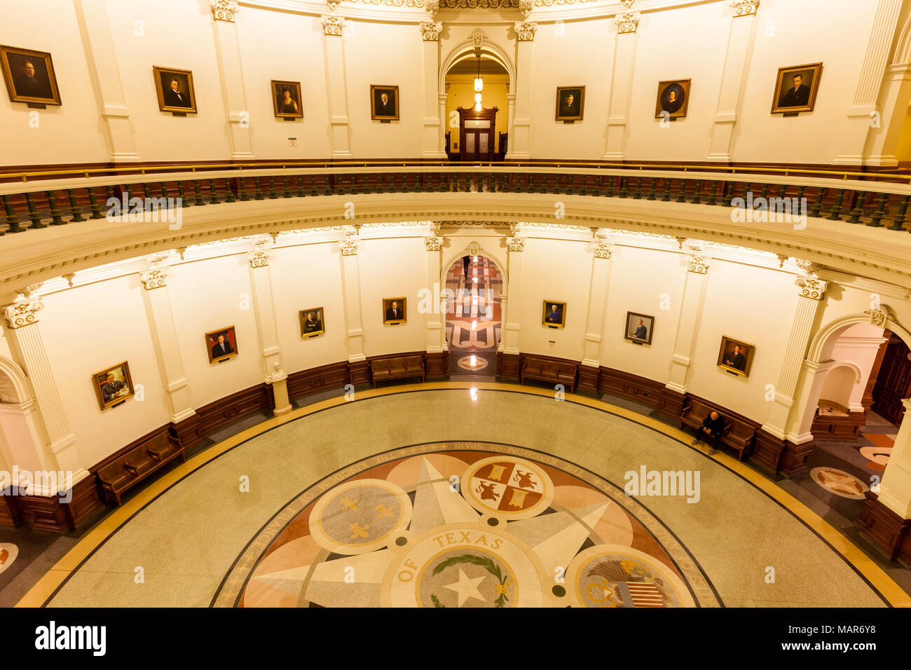 AUSTIN, TEXAS - MARCH 28, 2018 - View of the interior of the Texas ...