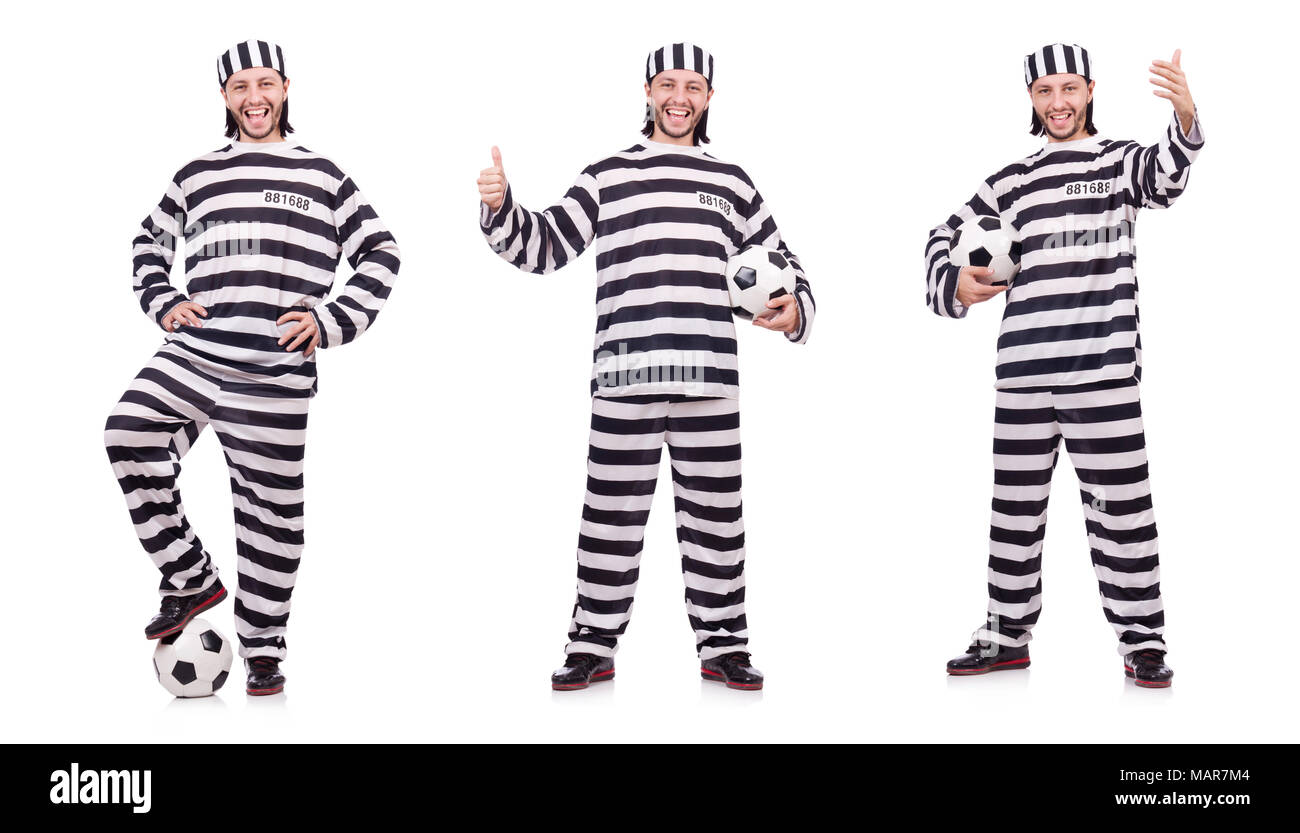 Prison inmate isolated on the white background Stock Photo - Alamy