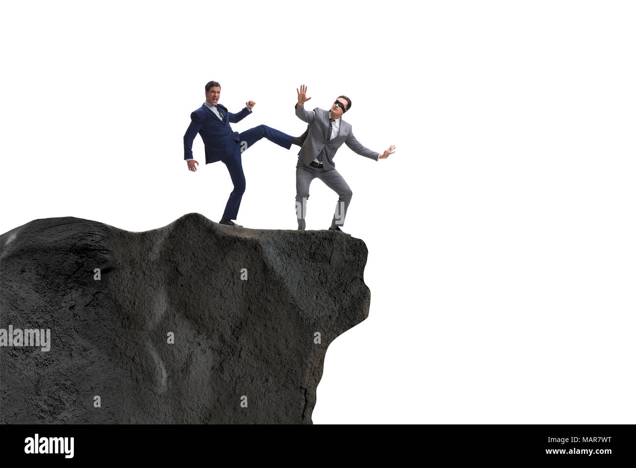 Business unethical competition concept with businessmen Stock Photo - Alamy