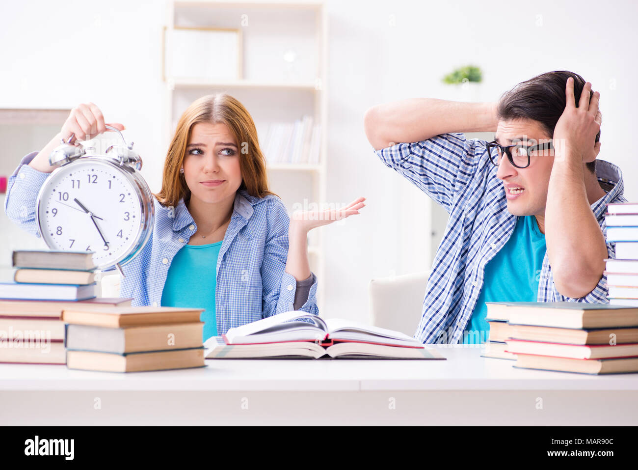 Stressed out school students hi-res stock photography and images - Alamy