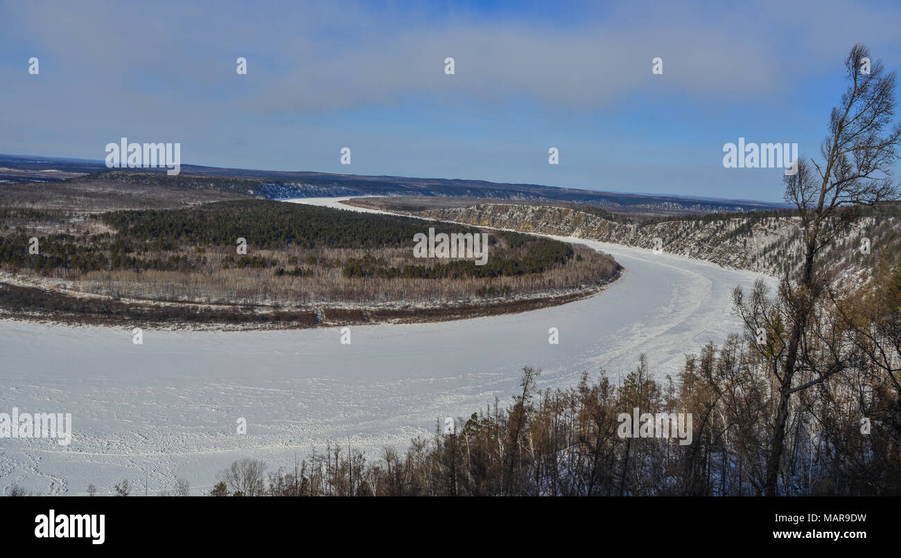 Winter scenery of Heilongjiang, Northern China. Heilongjiang contains ...