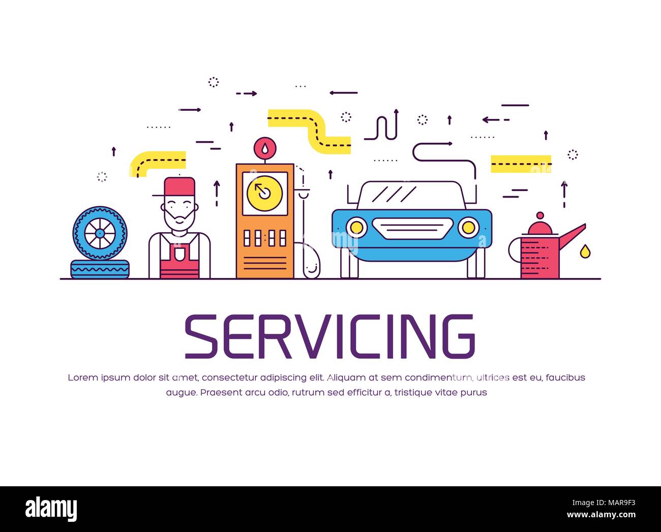 Car service master tool Stock Vector Images - Alamy
