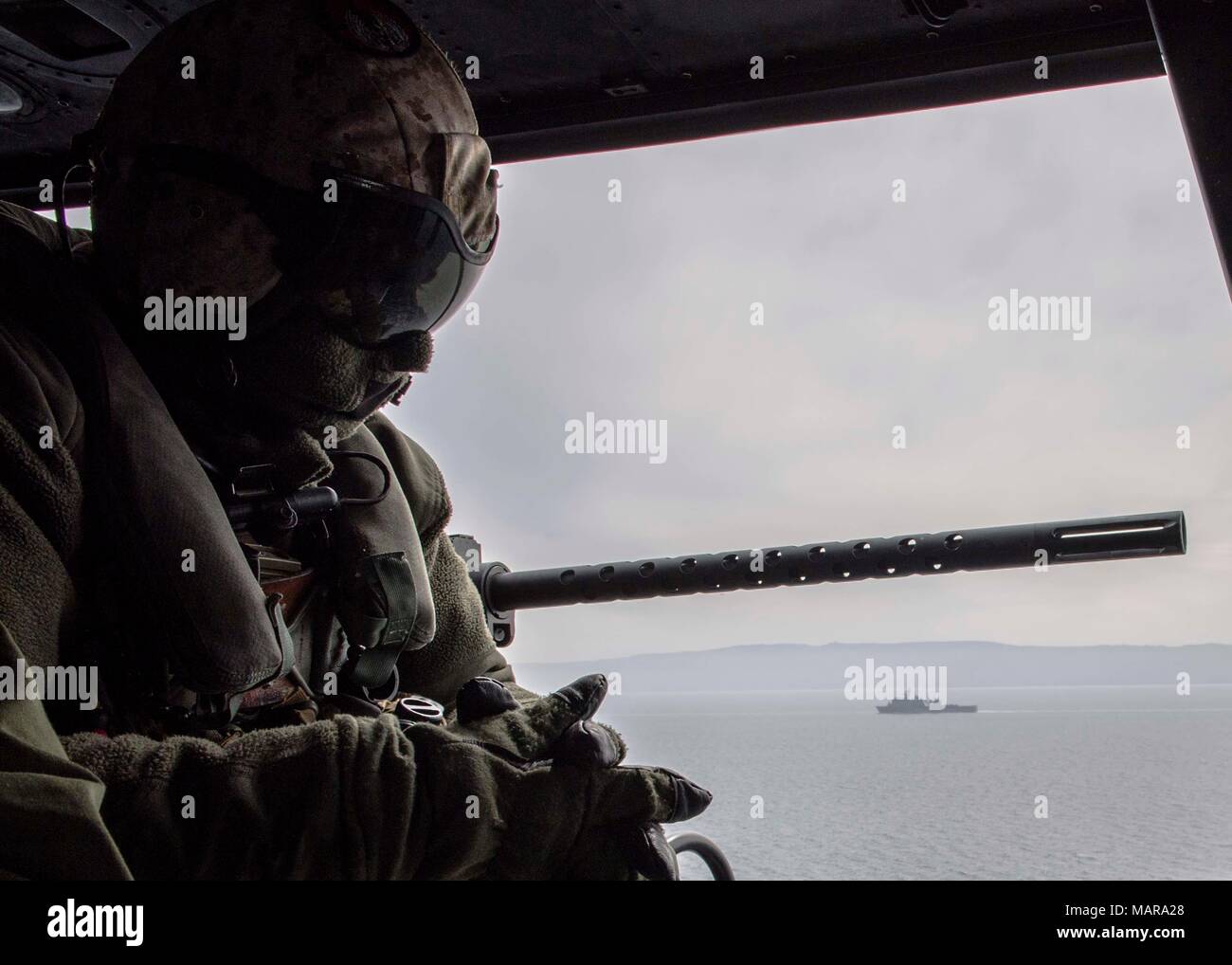 A Marine with Marine Medium Tiltrotor Squadron 166, the aviation combat ...