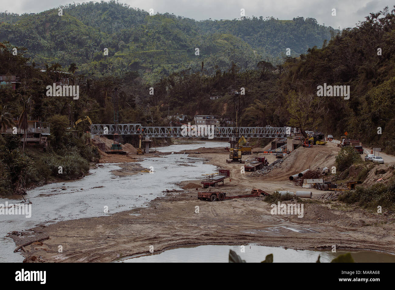 Utuado, Puerto Rico, Mar. 6, 2018--A wide view of the New Río Abajo ...
