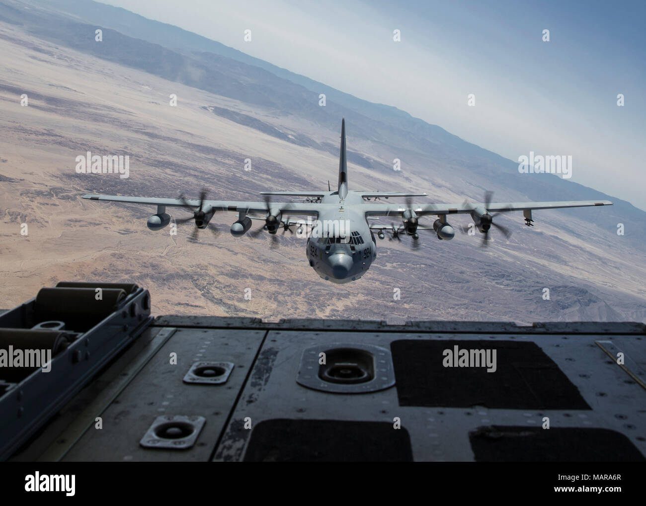 A KC-130J Super Hercules with Marine Aerial Refueler Transport Squadron ...