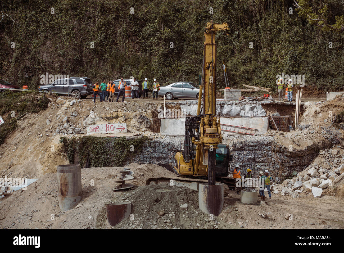 UTUADO, Puerto Rico, January 31, 2018 - Reconstruction is progressing ...