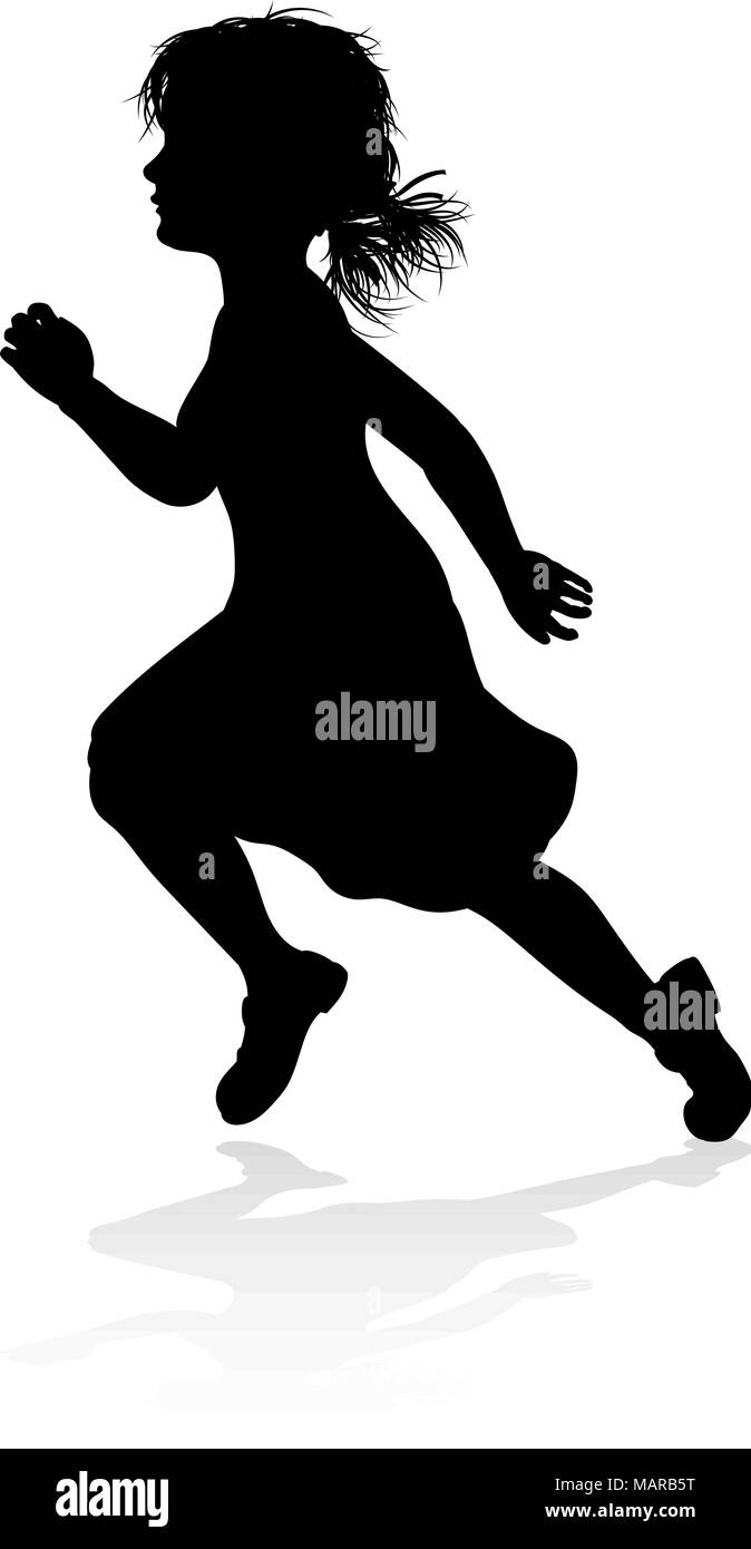 Child Kid Silhouette Stock Vector Image & Art - Alamy