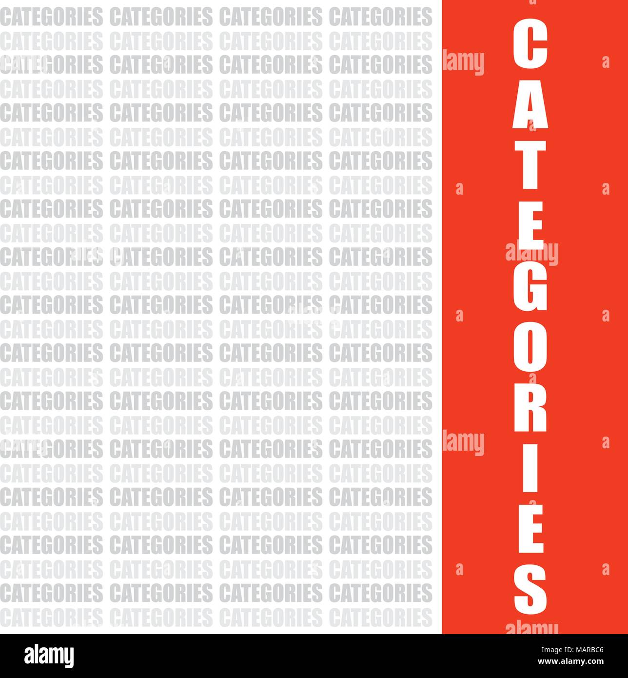 Categories word, vector background, business concept Stock Vector Image ...