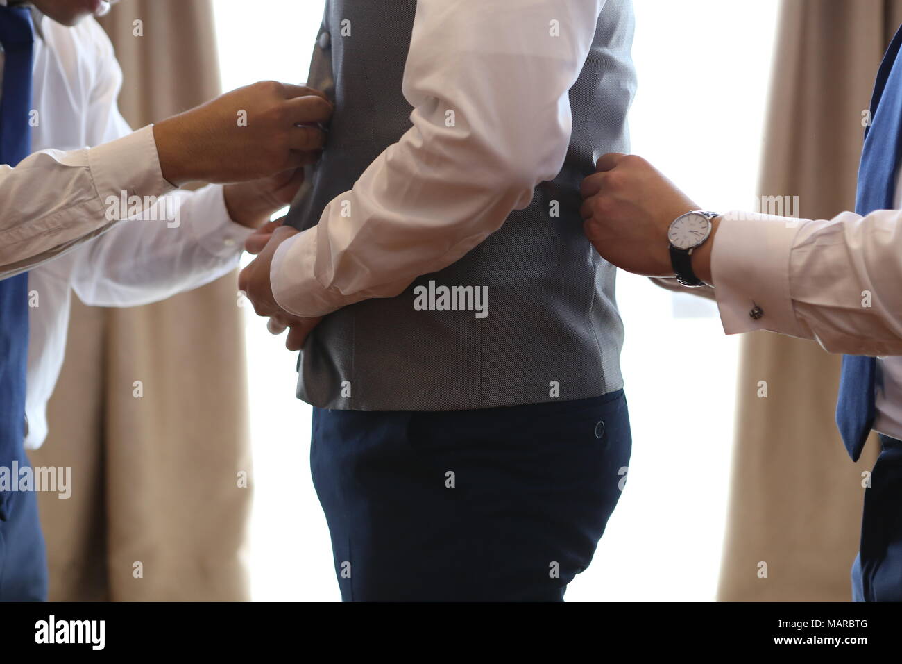Groomsmen vest hi-res stock photography and images - Alamy