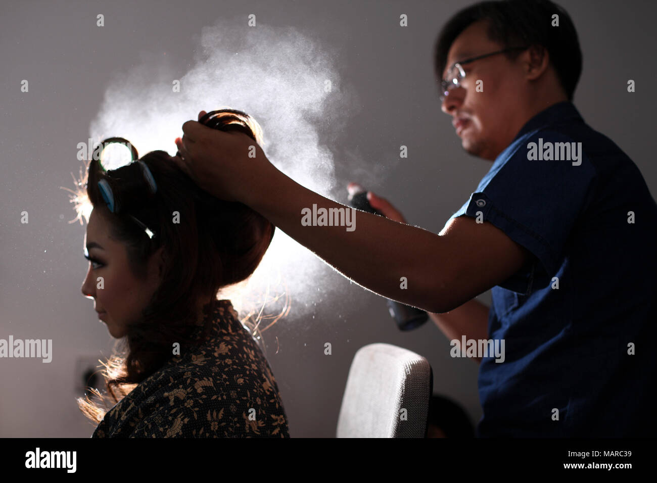 Hairspray hi-res stock photography and images - Alamy