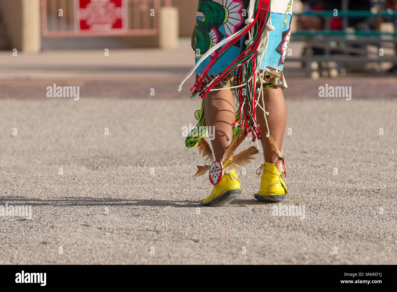 Native american dance costume yellow hi-res stock photography and ...