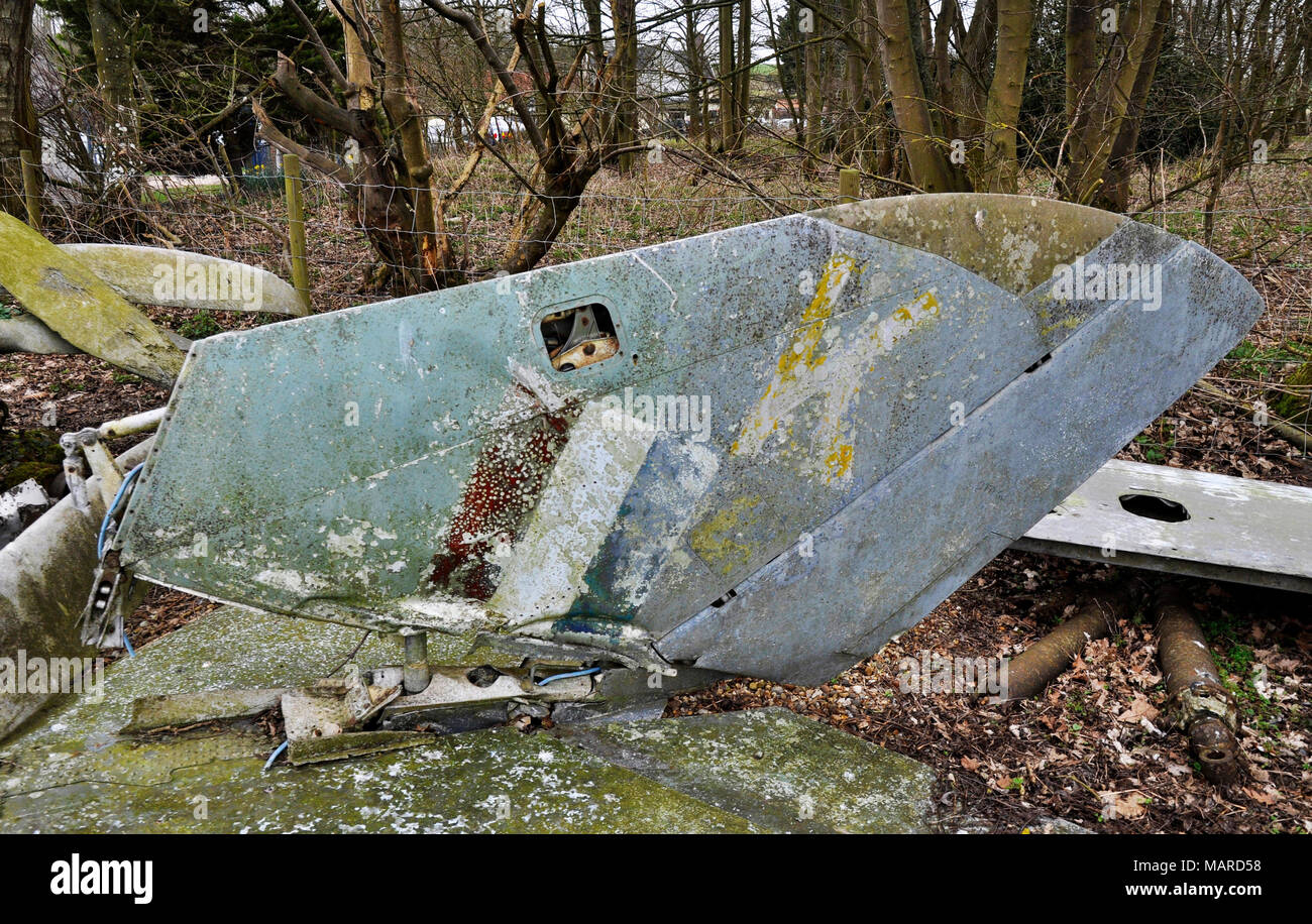 tail fin of hawker hunter jet fighter Stock Photo - Alamy