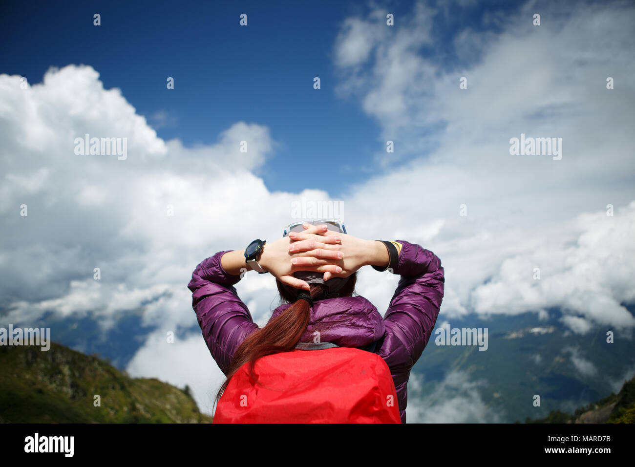 Woman motion jacket hi-res stock photography and images - Alamy