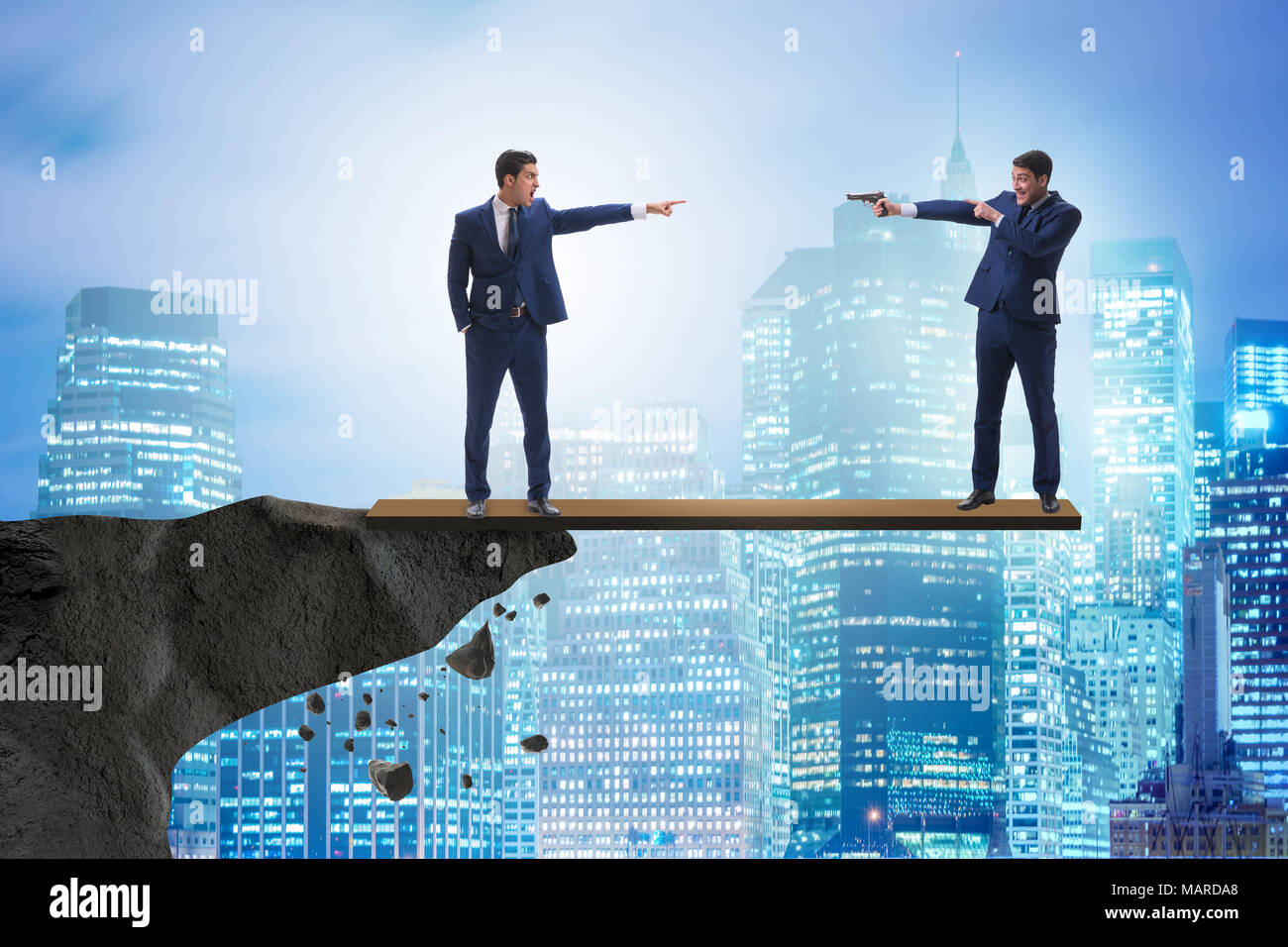 Partnership and teamwork concept with two businessmen Stock Photo - Alamy