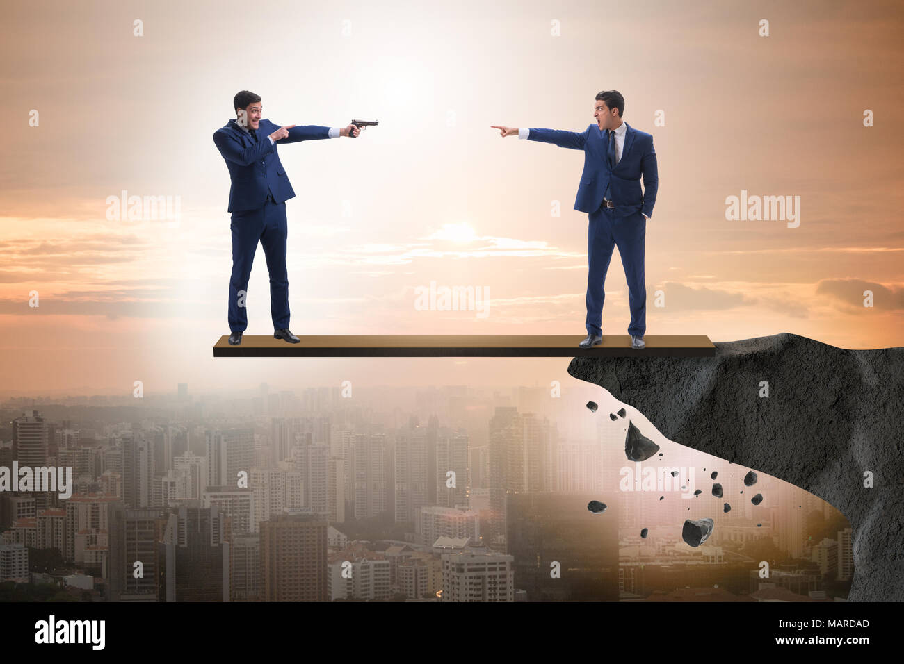 Partnership and teamwork concept with two businessmen Stock Photo - Alamy