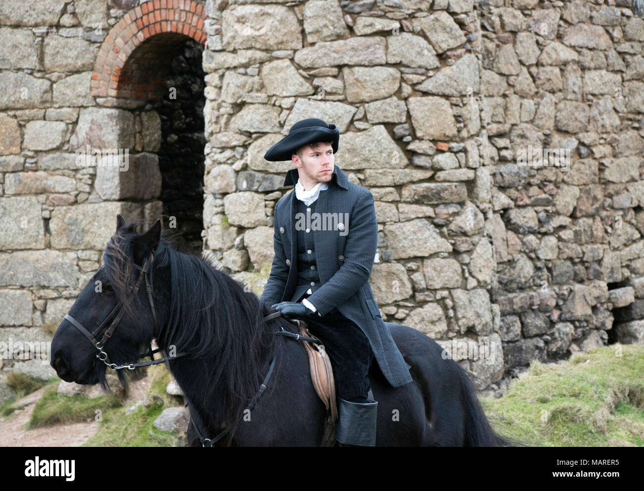 Handsome Male Horse Rider Regency 18th Century Poldark Costume with tin ...