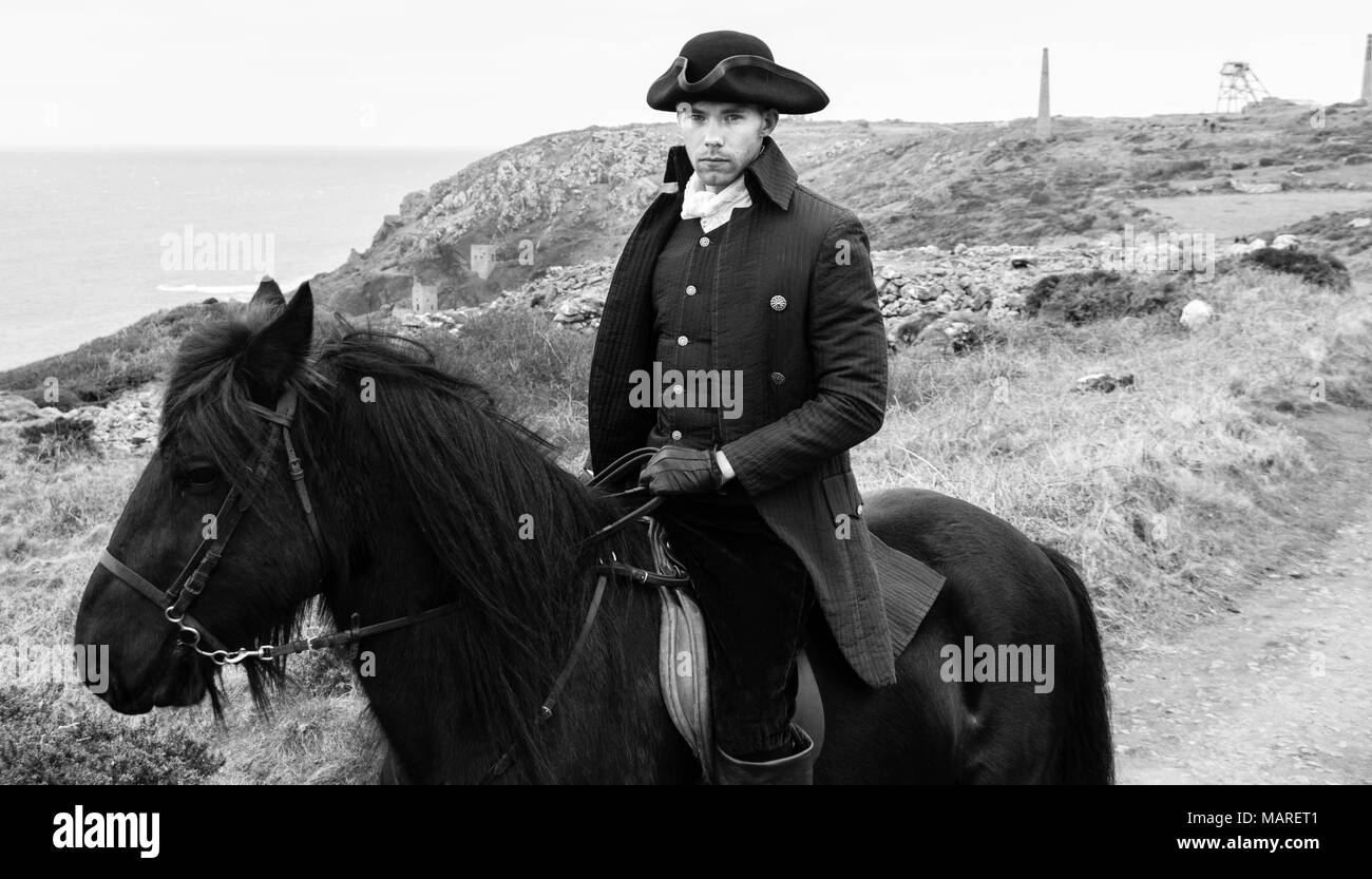 Handsome Male Horse Rider Regency 18th Century Poldark Costume with tin ...
