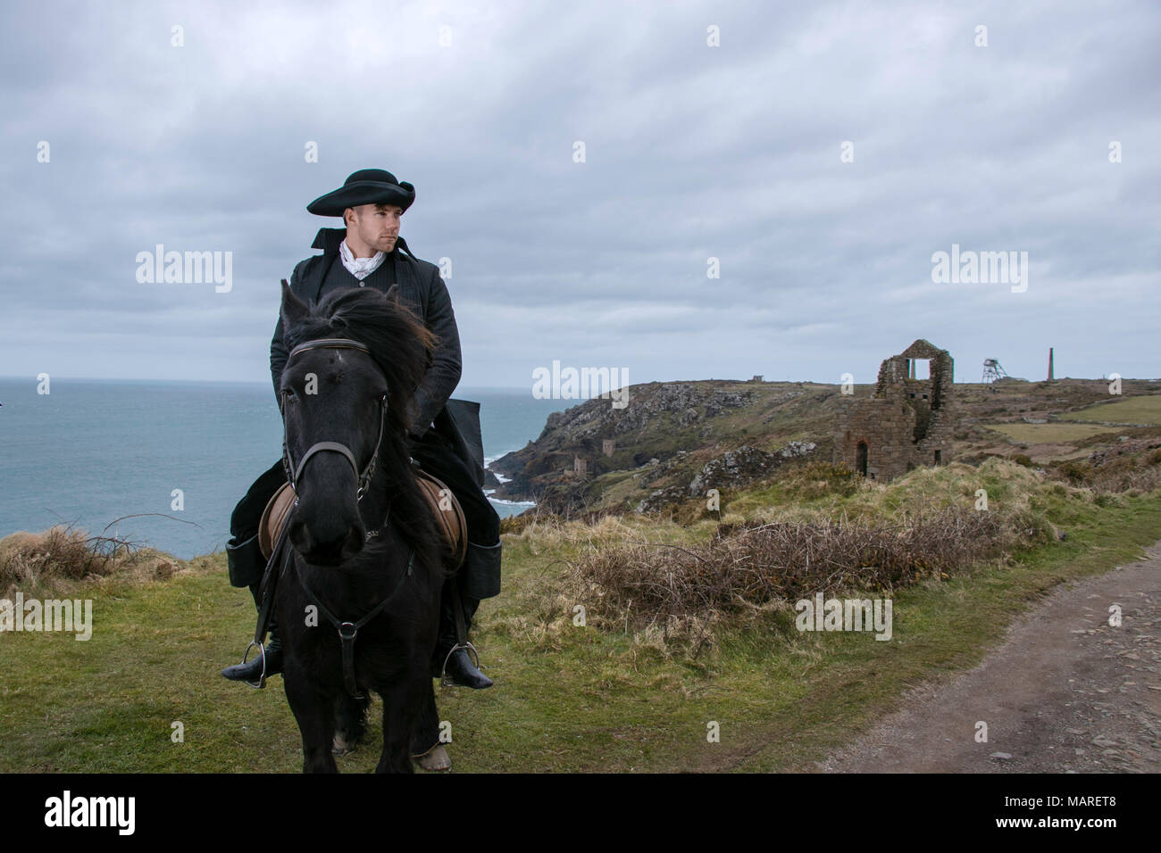 Handsome Male Horse Rider Regency 18th Century Poldark Costume with tin ...