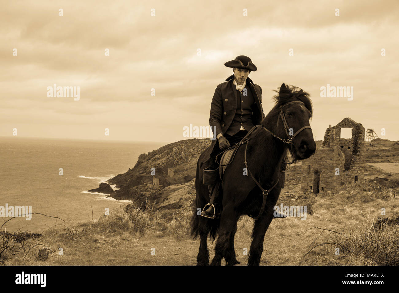 Handsome Male Horse Rider Regency 18th Century Poldark Costume with tin ...