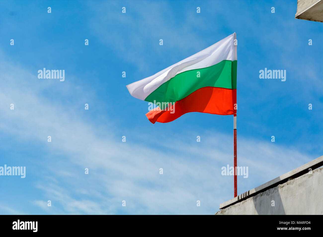 Bulgarian flag waving hi-res stock photography and images - Alamy