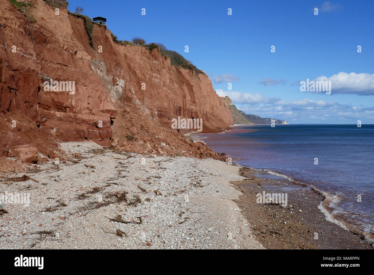 Landslide on the south devon coast hi-res stock photography and images ...