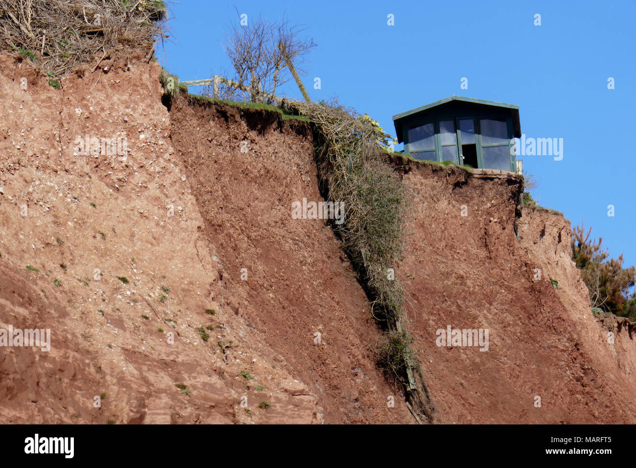 Cliff fall on the Jurassic Coast at Sidmouth, Devon, UK Stock Photo - Alamy