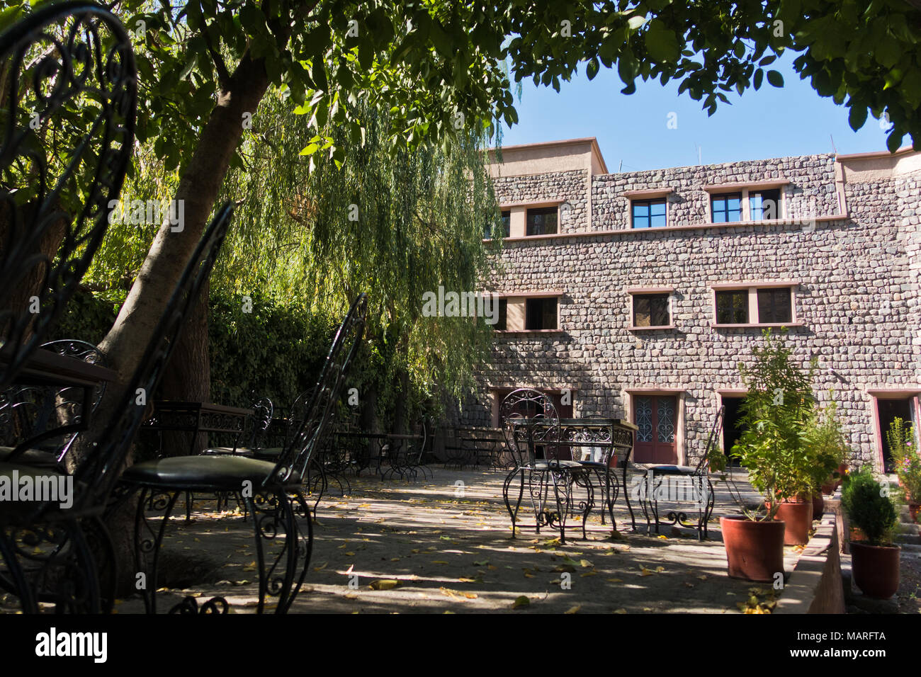 Old mountain hotel in Imlil, High Atlas, Morocco Stock Photo - Alamy