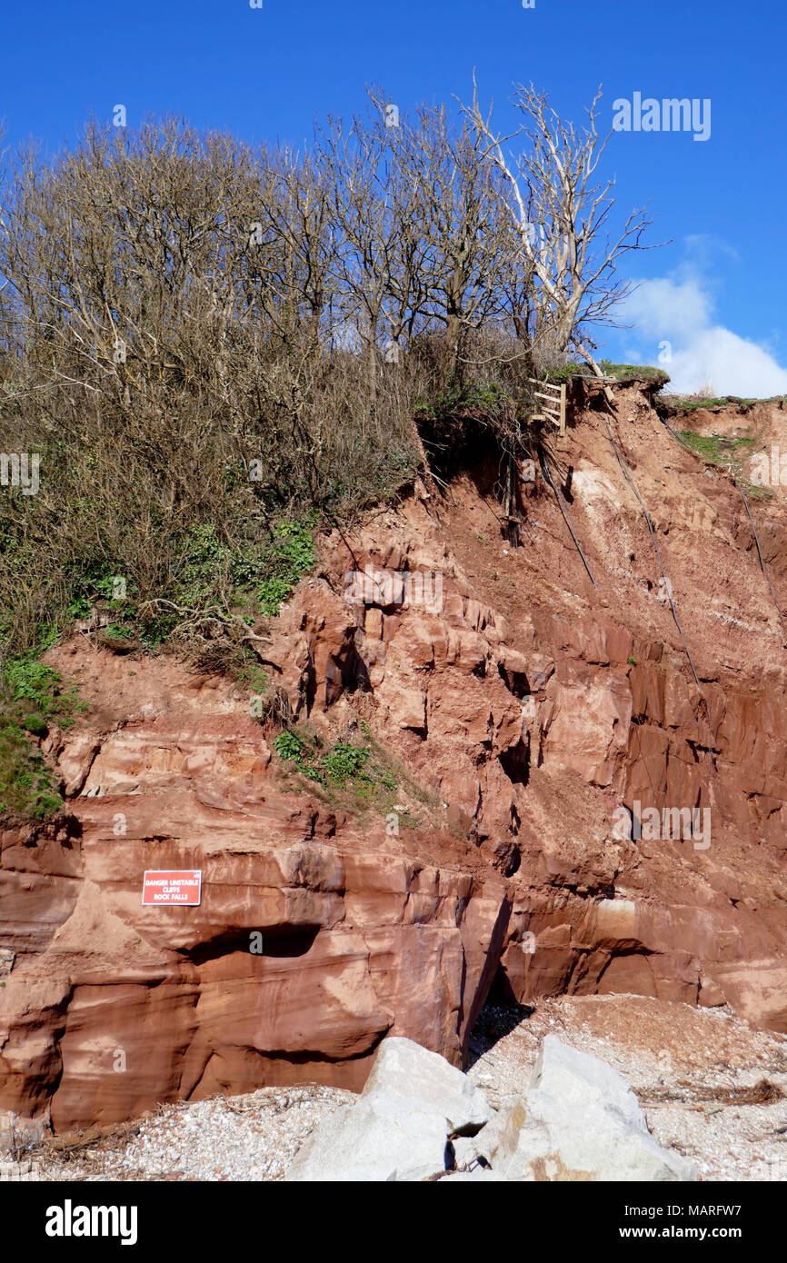 Landslide on the south devon coast hi-res stock photography and images ...