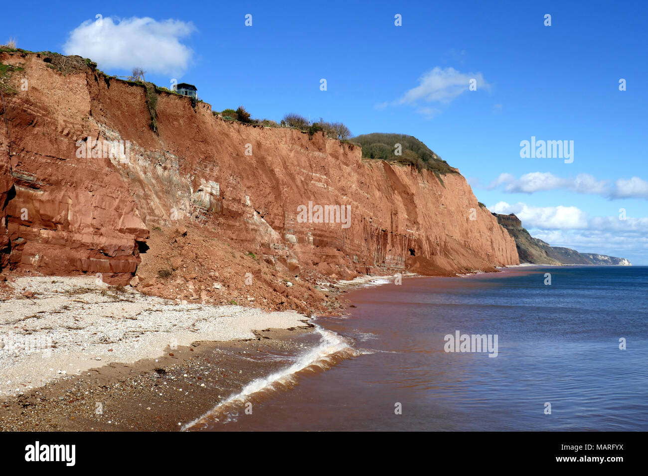 Landslide on the south devon coast hi-res stock photography and images ...